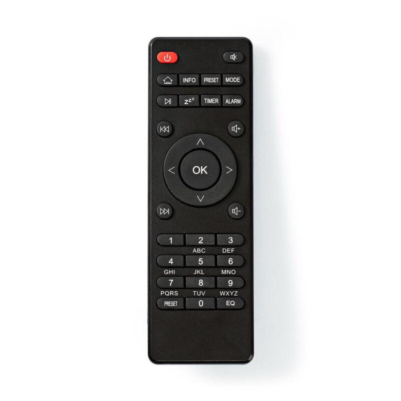 Radio cu internet FM Bluetooth telecomanda 18W negru Nedis | HABO.RO