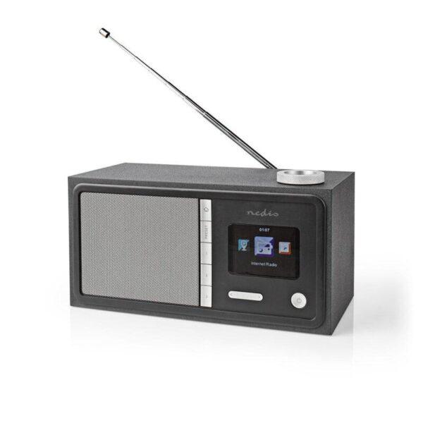 Radio cu internet FM Bluetooth telecomanda 18W negru Nedis | HABO.RO