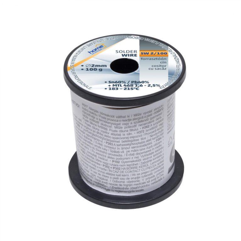 Fludor cositor cu sacaz 2.0mm 100g SN/PB 60/40 2.5flux HOME | HABO.RO