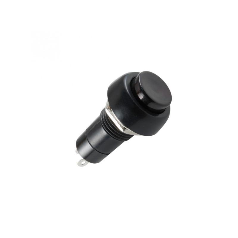 Buton intrerupator OFF - (ON) fara retinere 250V/3A negru incastrabil ...