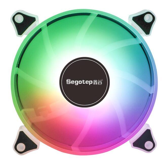Ventilator Segotep HB-12 120x120x25mm 12V negru aRGB LED Hydraulic ...