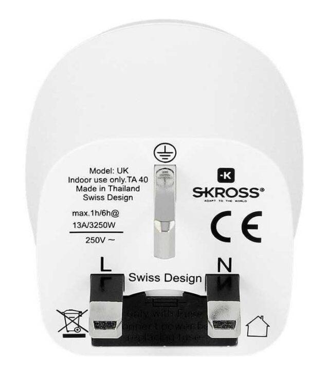 Adaptor priza EU - UK 13A Skross