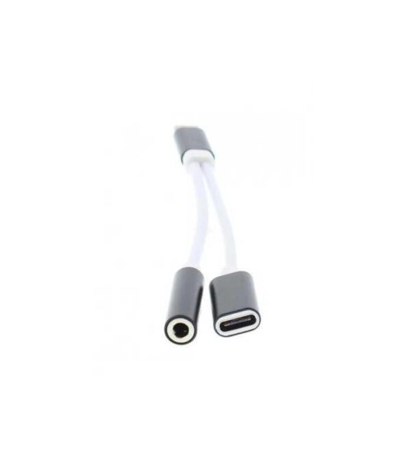 Adaptor USB Type C tata - jack 3.5 mm mama si USB Type C mama 13cm Well ...