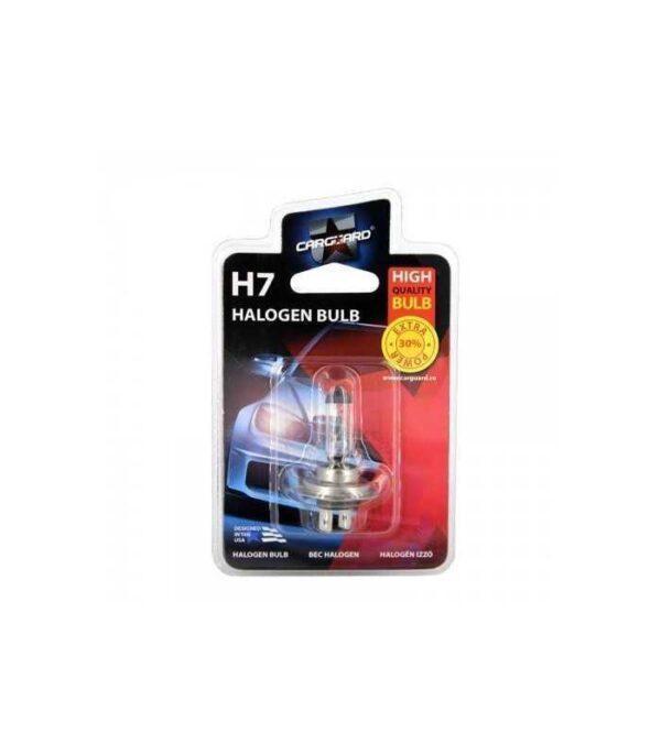 Bec halogen H7 55W +30% intensitate 12V Carguard | HABO.RO