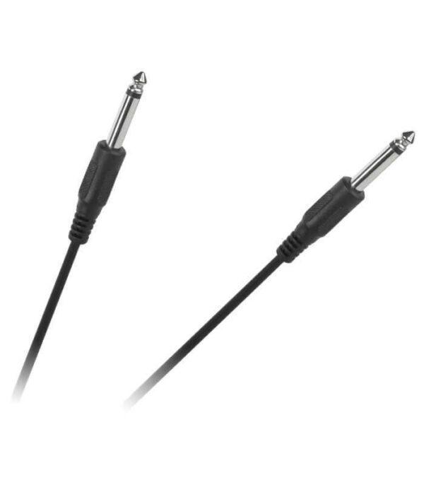 Cablu microfon Jack 6.3 mm mono la 6.3 mm mono 1m