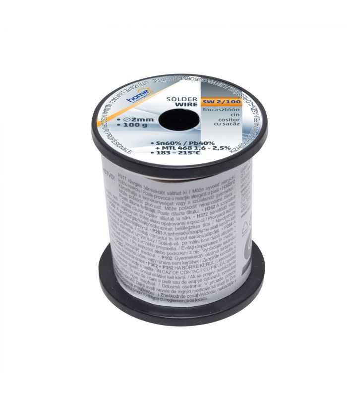 Fludor cositor cu sacaz 2.0mm 100g SN/PB 60/40 2.5flux HOME | HABO.RO