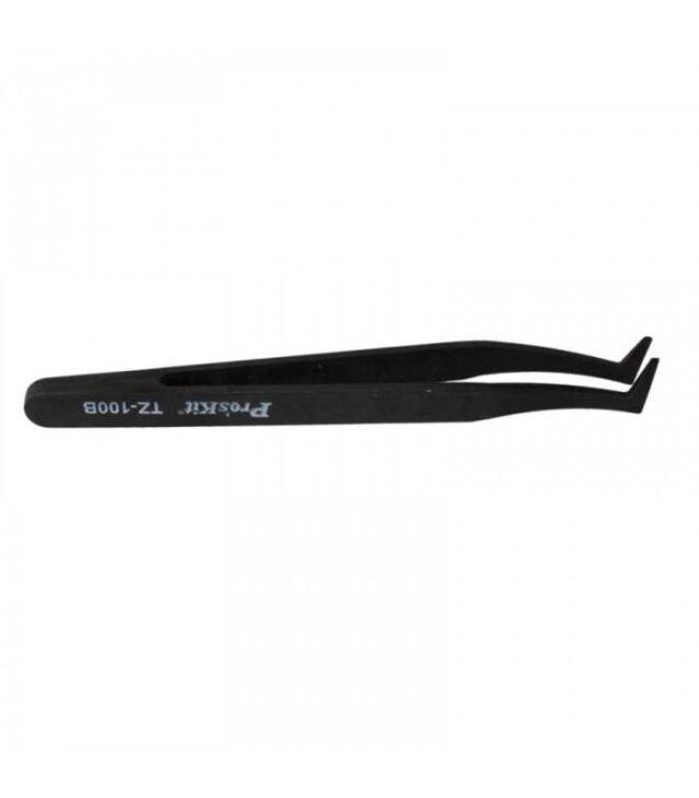 Penseta conductiva cu varful curbat 120mm ProsKit