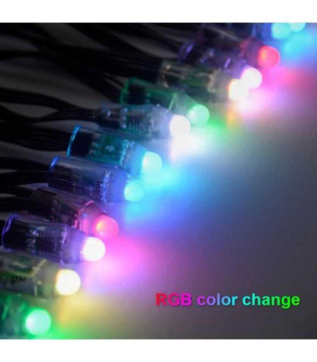 Sir de lumina inteligenta USB - 50 LED RGBIC 16 milioane de culori 5m ...