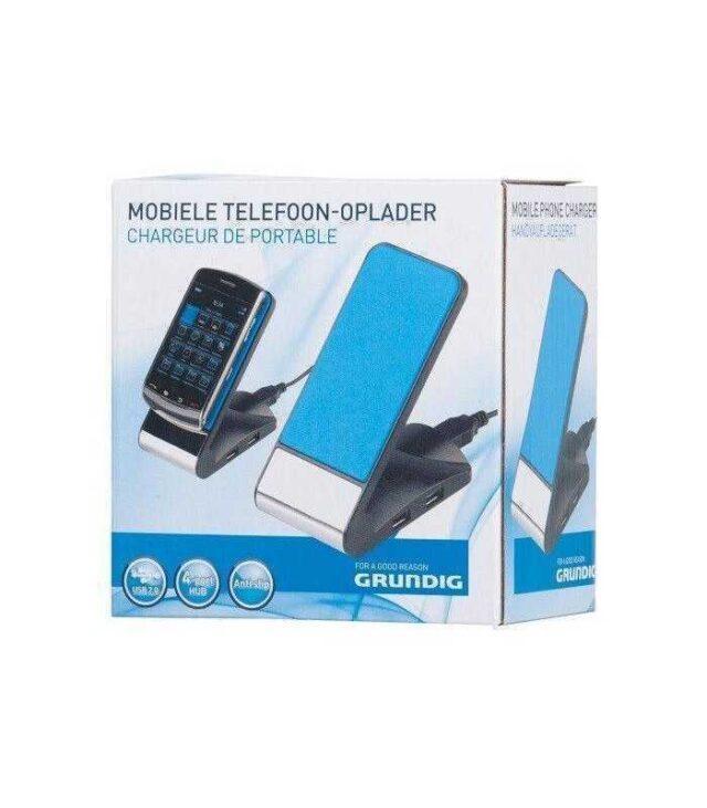Suport telefon mobil +hub USB Grundig 4 port-uri USB 2.0 | HABO.RO