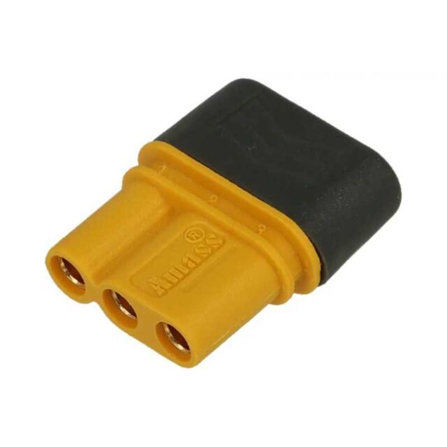 Conector alimentare DC mufa MR30 mama 3pin 15A 500V lipire pe cablu ...