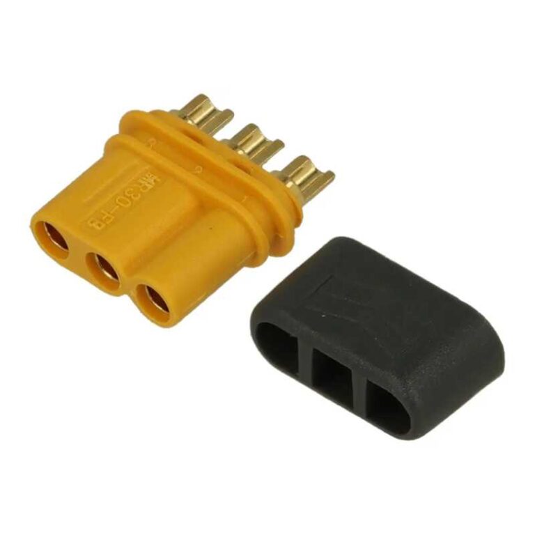 Conector alimentare DC mufa MR30 mama 3pin 15A 500V lipire pe cablu ...