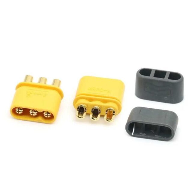 Conector alimentare DC mufa MR30 tata 3pin 15A 500V lipire pe cablu ...