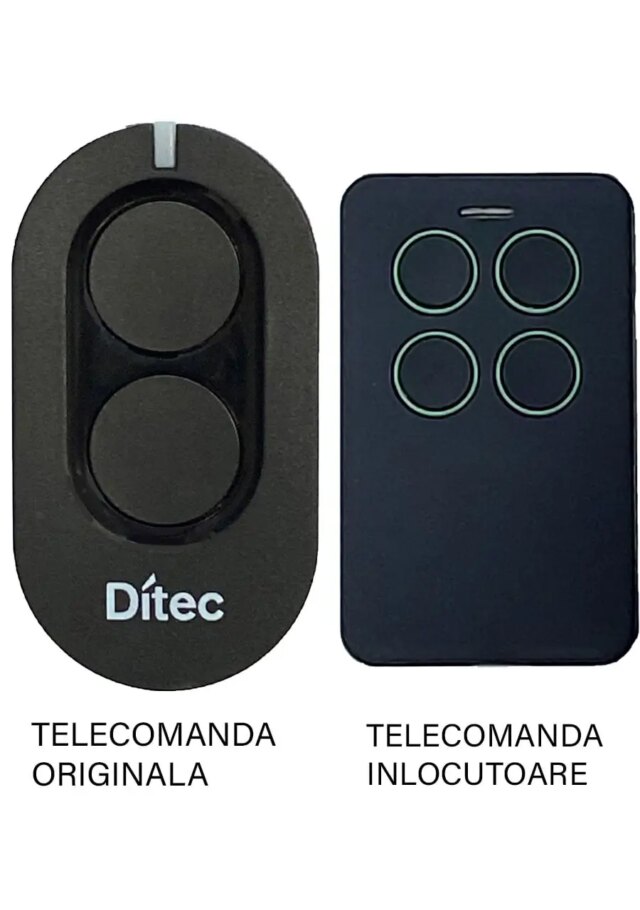 Telecomanda pentru poarta garaj Ditec Zen 2 4 Butoane/ cod saritor/ 433 ...