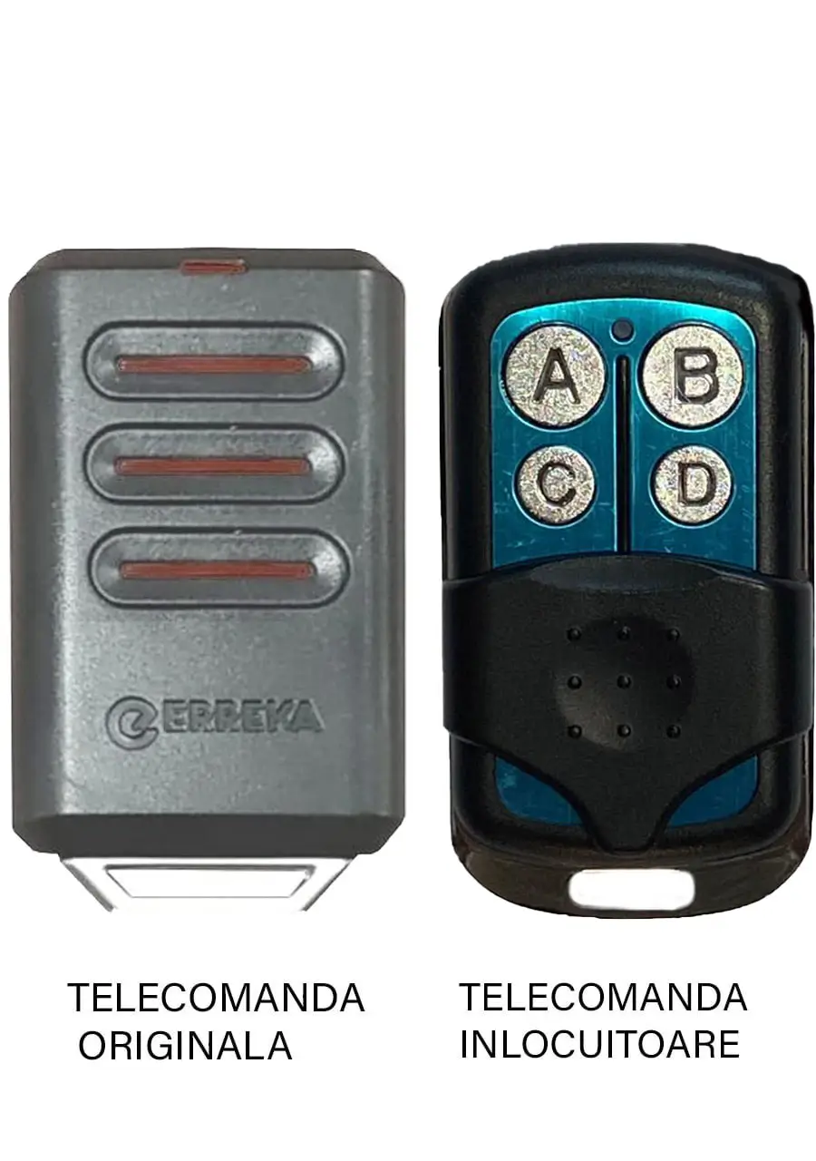 Telecomanda poarta garaj Erreka Kuma KM03 pe patru canale/ cod fix/ 433 ...